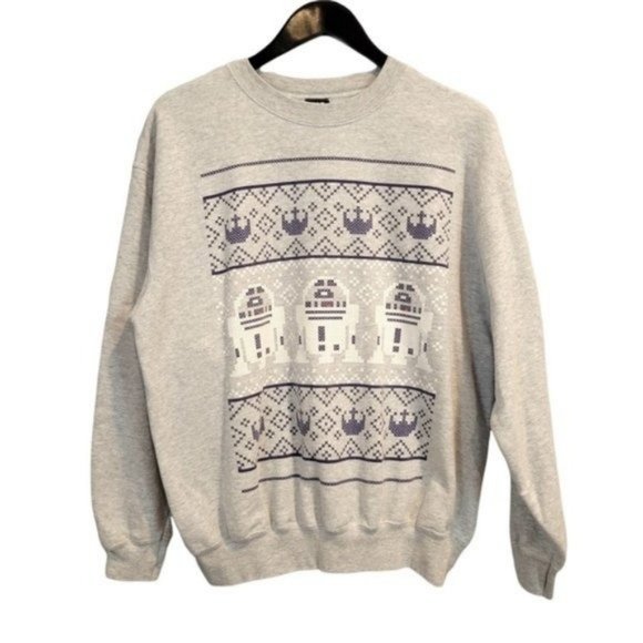 Star Wars | Sweaters | Star Wars Christmas R2d2 Fair Isle Crewneck ...
